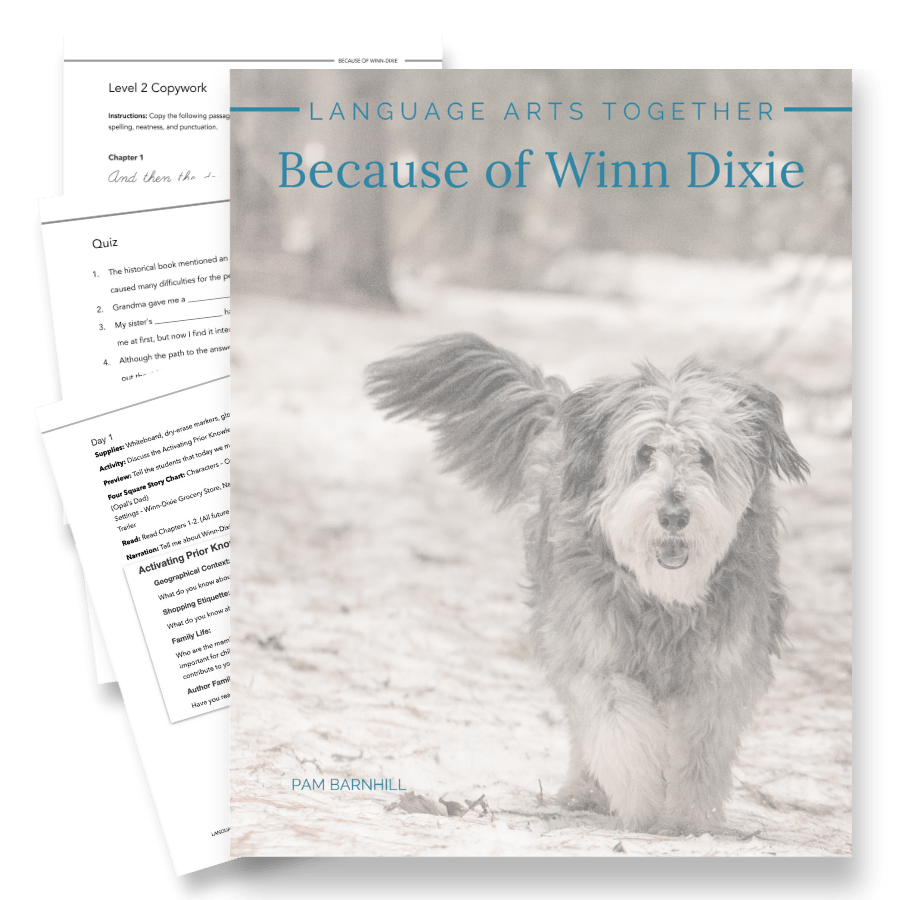 Because of Winn-Dixie Language Arts Together – Homeschool Better Together