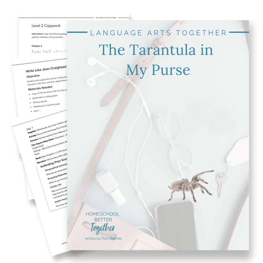 The Tarantula in My Purse Language Arts Together – Homeschool Better ...